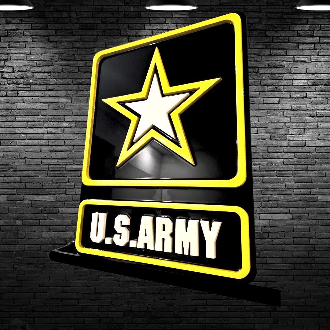 U.S. Army Logo Wooden Sign - Etsy