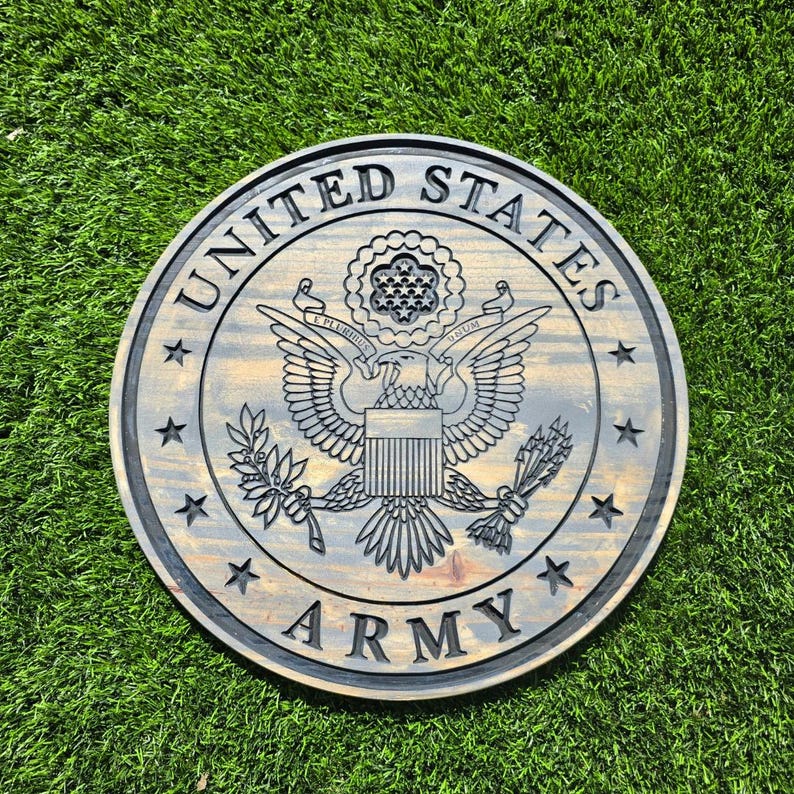 U.S. Army Seal Wooden Sign - Etsy