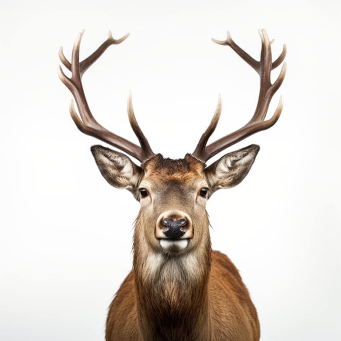 Monarch of the Glen Stag Wall Art, Printable Stag Deer, Buck Deer Head ...