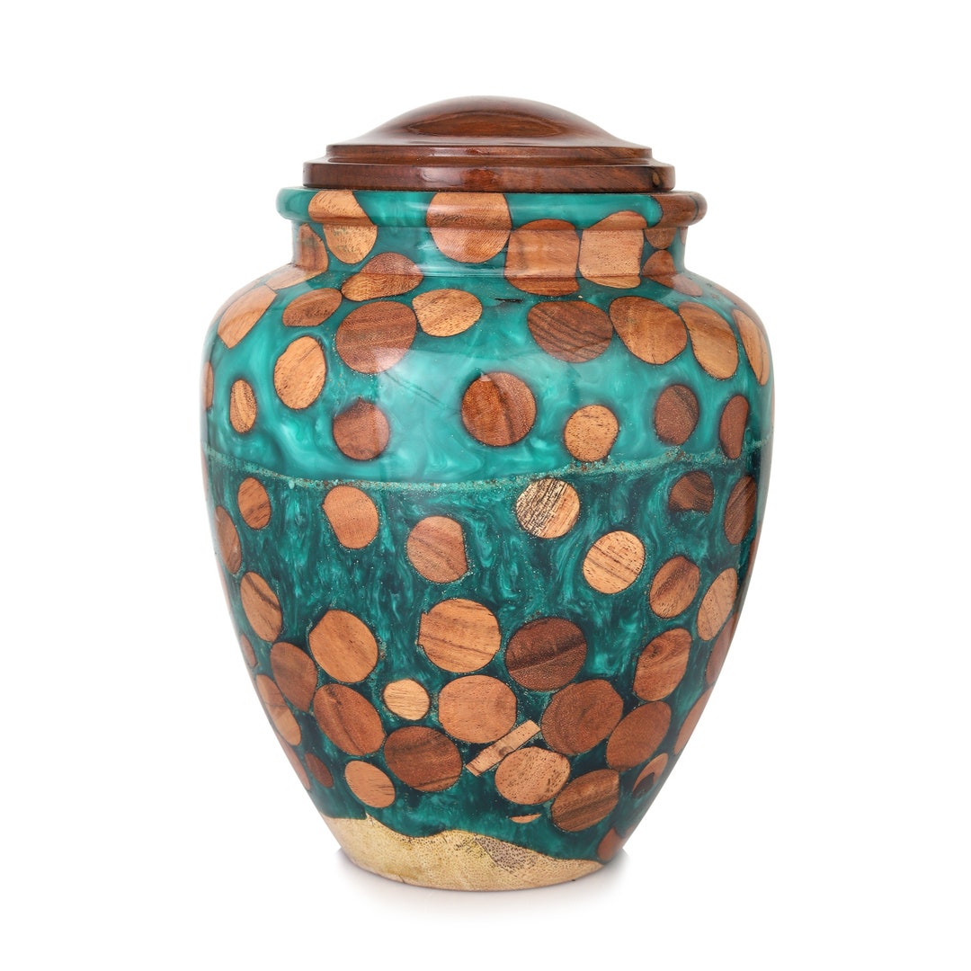 Wood Urns for Human Ashes Adult Male, Female | Resin Decorative ...
