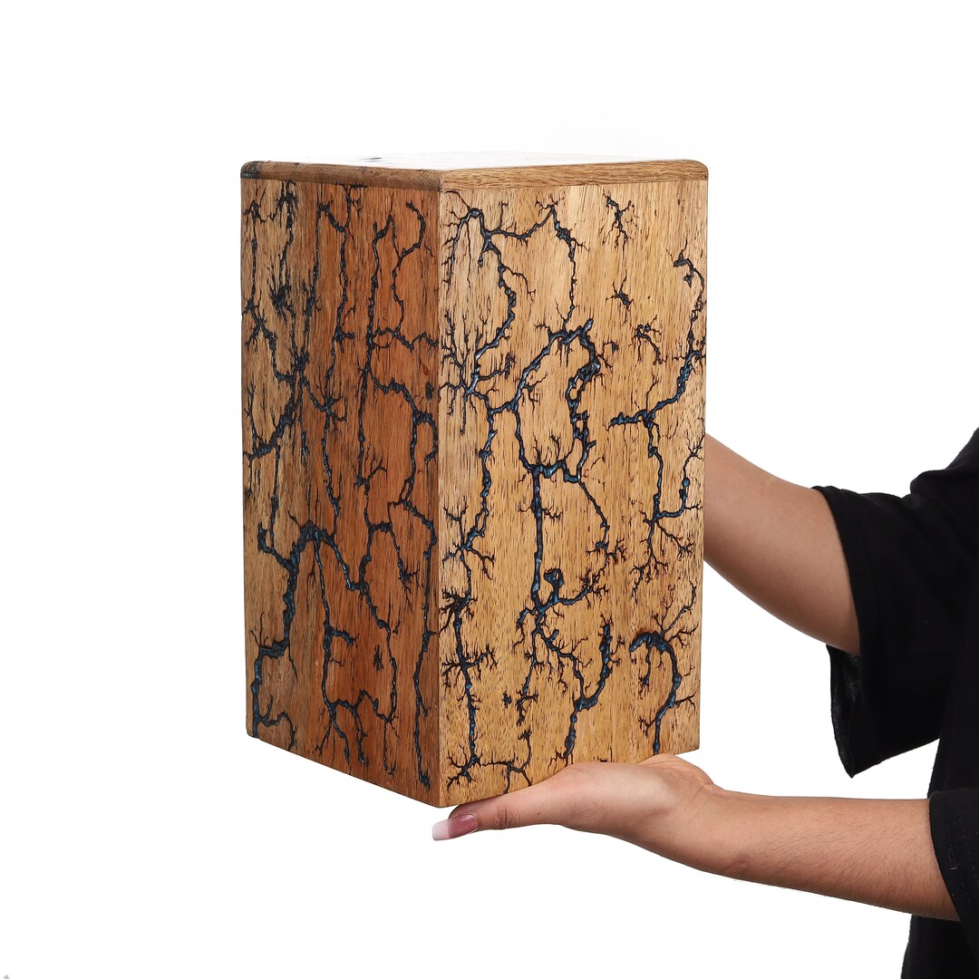 Resin and Beechwood Mix Cremation Urns for Human Ashes Adult, Burial ...