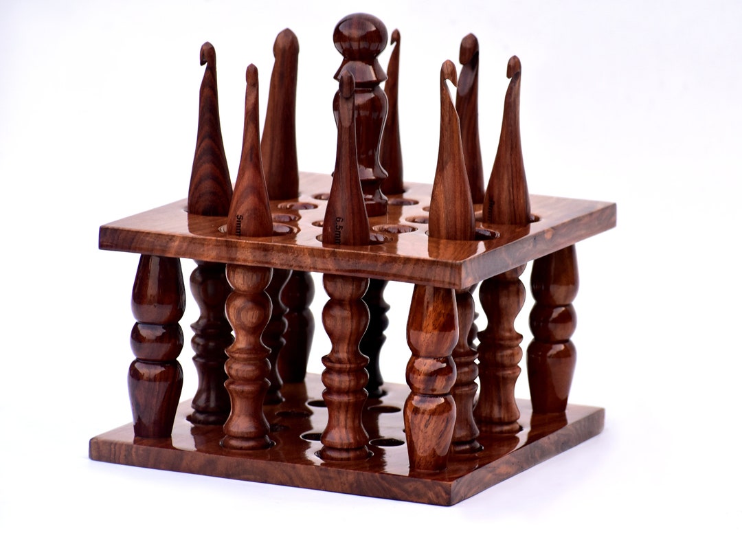 Wooden Crochet Hooks Holder in Varies Design New Design Square, Oval ...