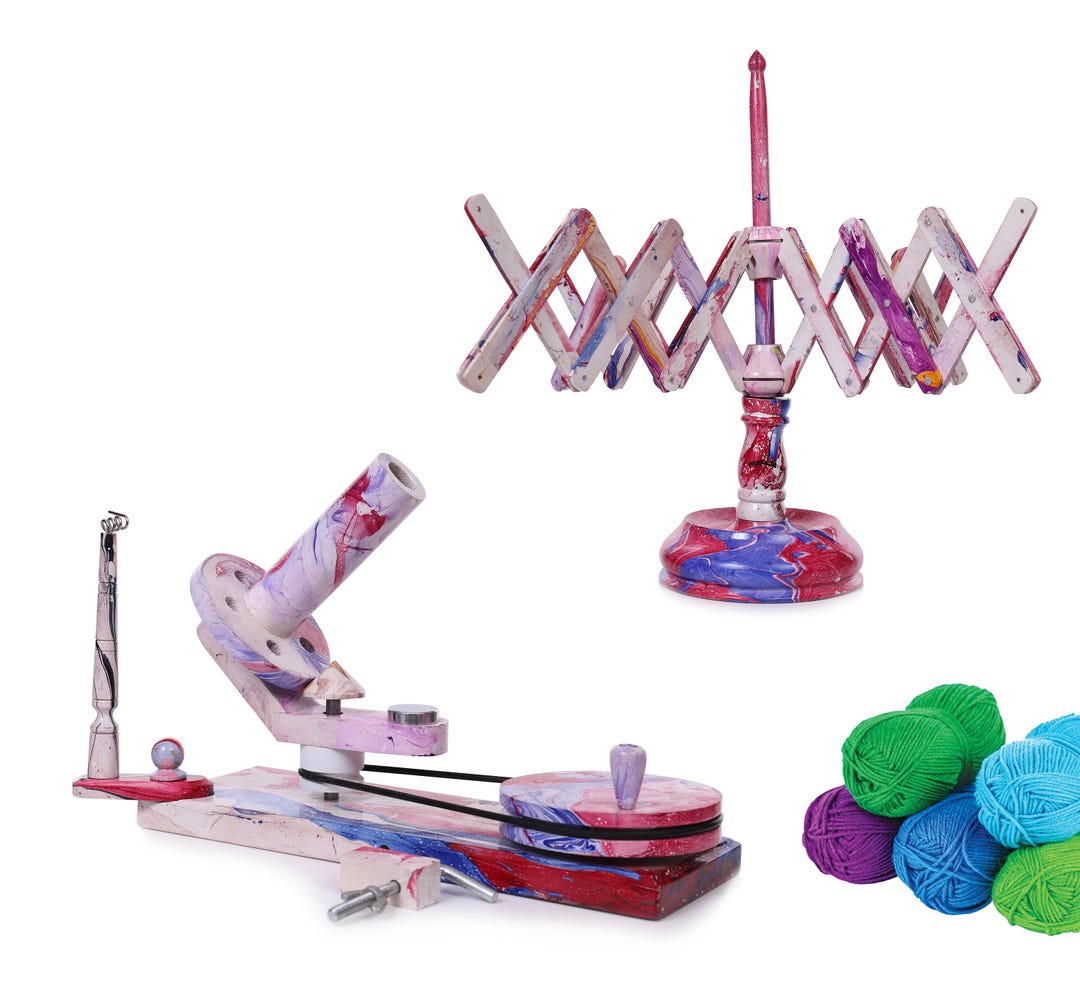 Wooden Spinning Winder and Swift Experience the Artistry and Efficiency ...