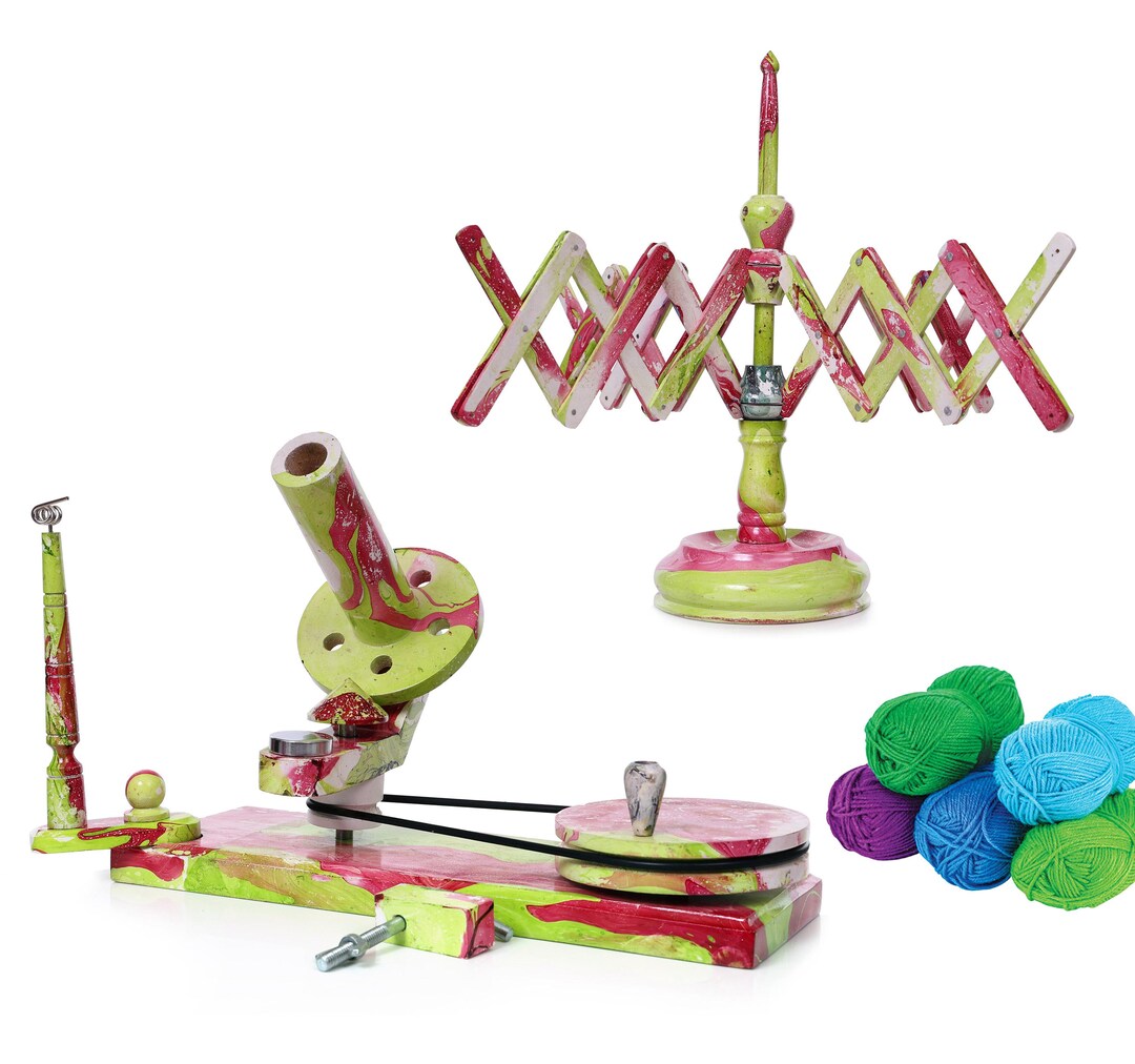 Wooden Yarn Winder | Immerse Yourself in the Craft of Our Artisan Yarn ...