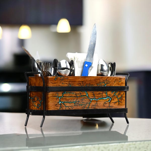 Spoon and Fork Caddy - Etsy