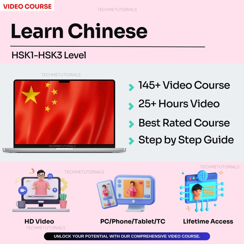 Learn Chinese Language for Beginners HSK1-HSK3 Level Learn Mandarin ...