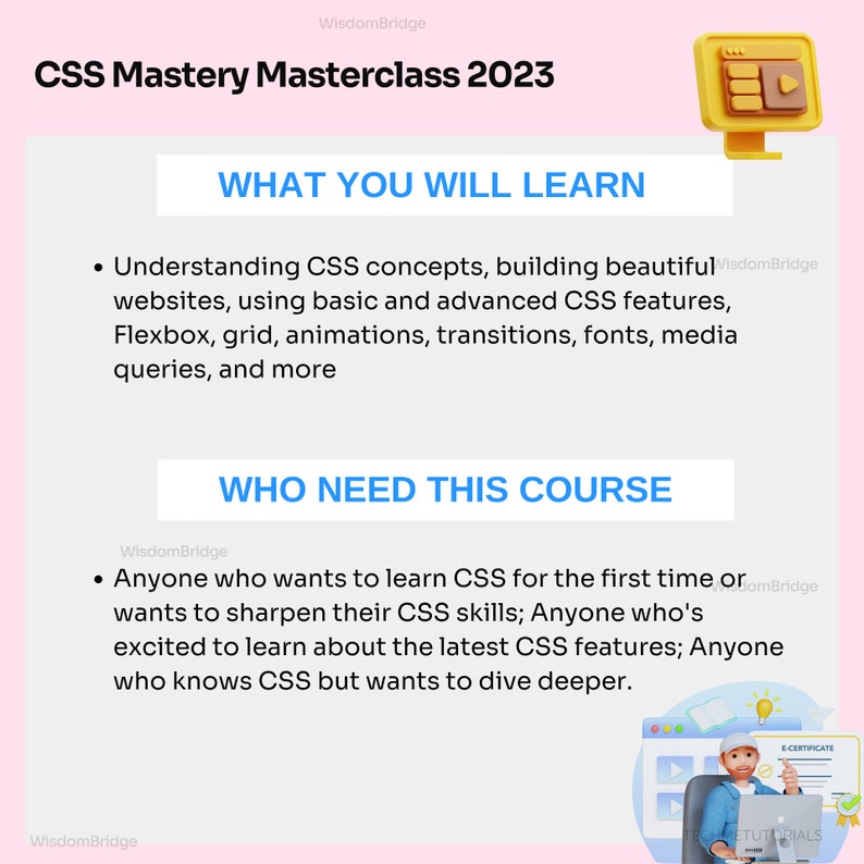 CSS Odyssey 2023: the Ultimate Guide With Flexbox Grid & Sass - Etsy