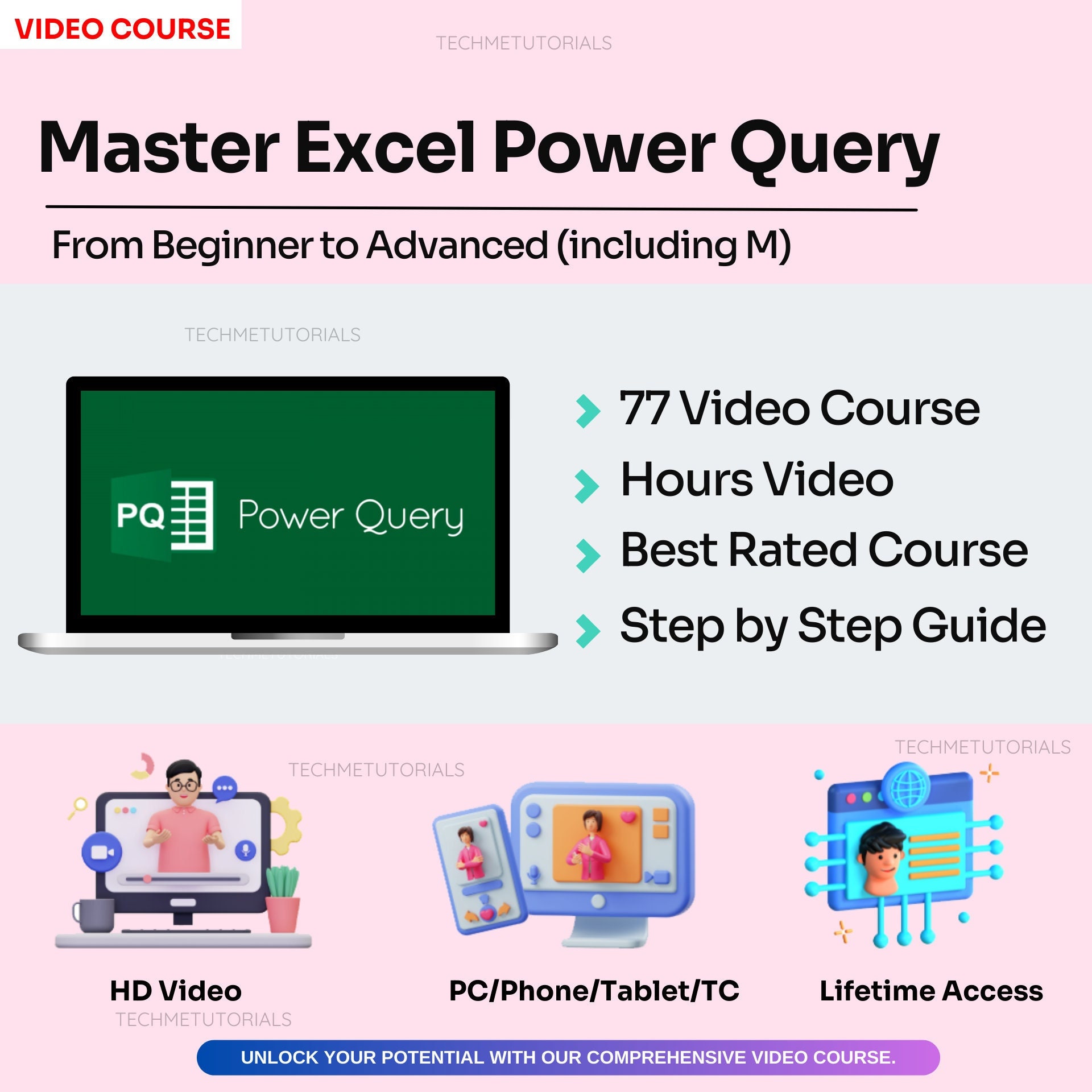 Master Excel Power Query Beginner to Advanced including M video Course ...