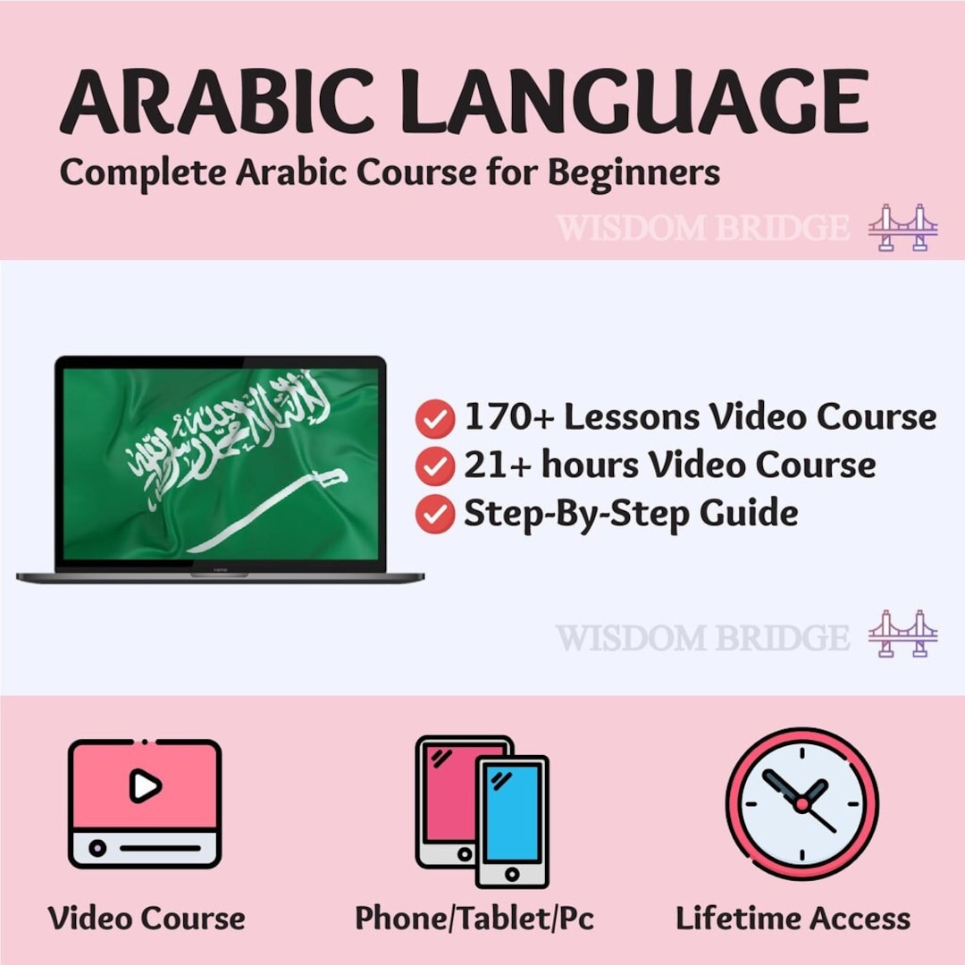 Learn Arabic for Beginners video Course - Etsy