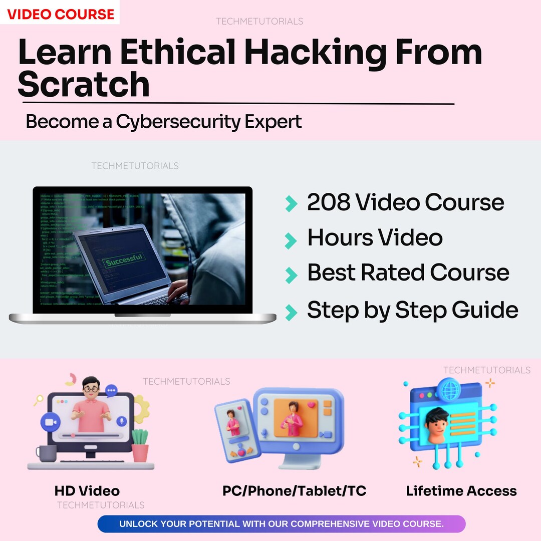 Learn Ethical Hacking From Scratch Video Course Etsy