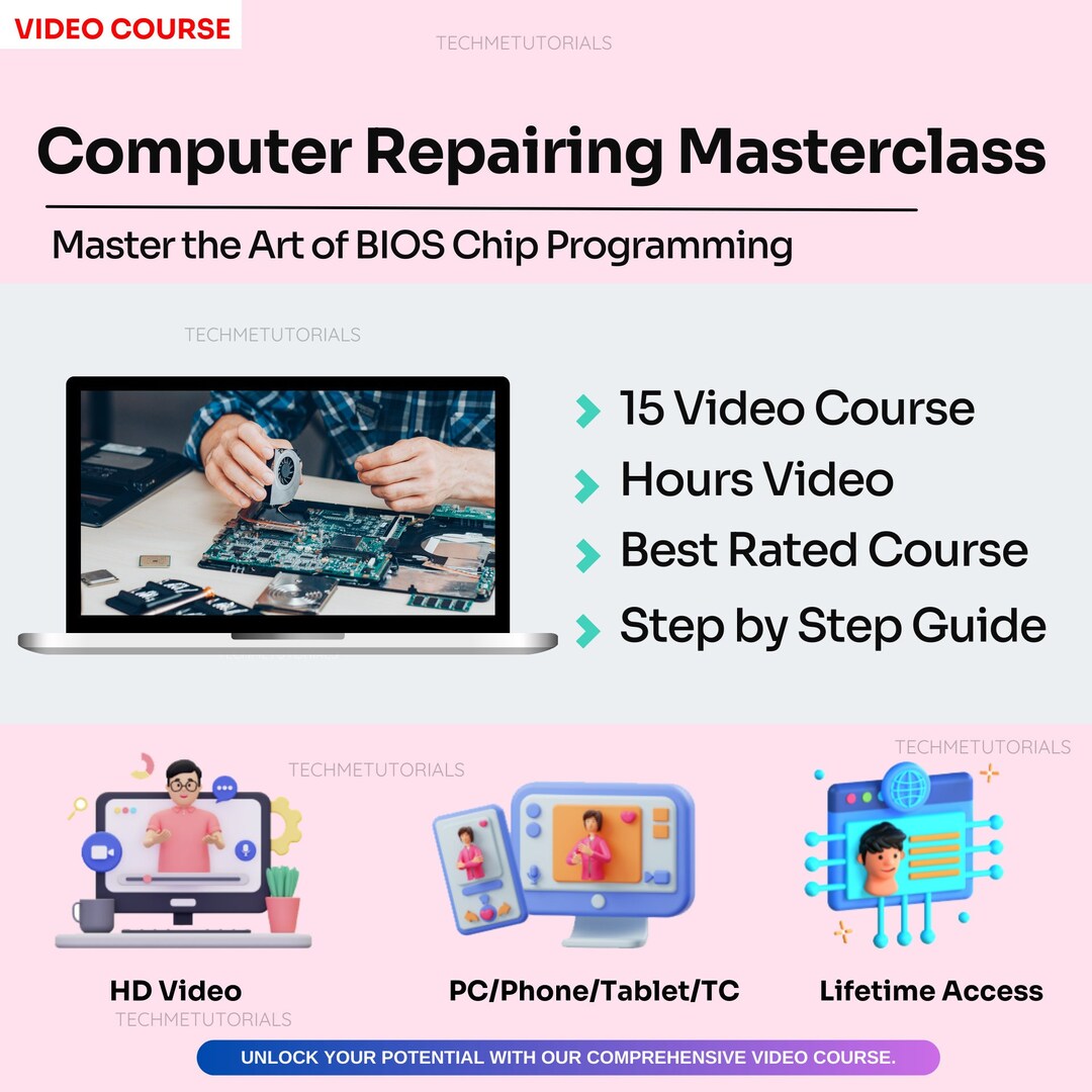 Computer Repairing Learn How to Program the BIOS Chip video Course - Etsy