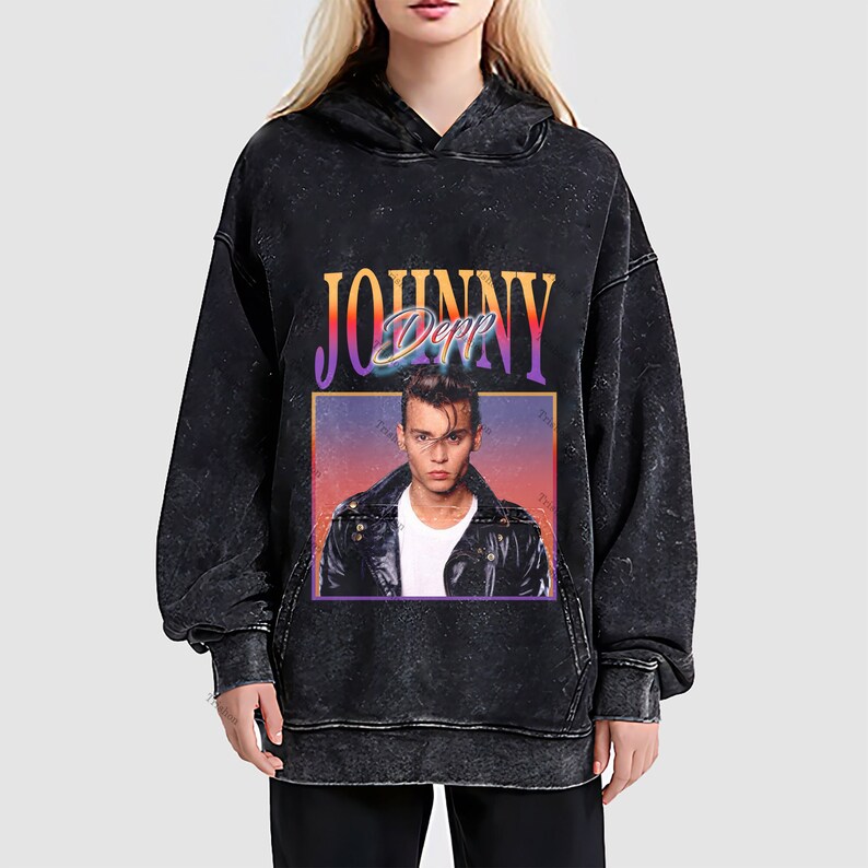 Retro Johnny Depp Shirt johnny Depp Hoodiepirate Johnny Depp - Etsy