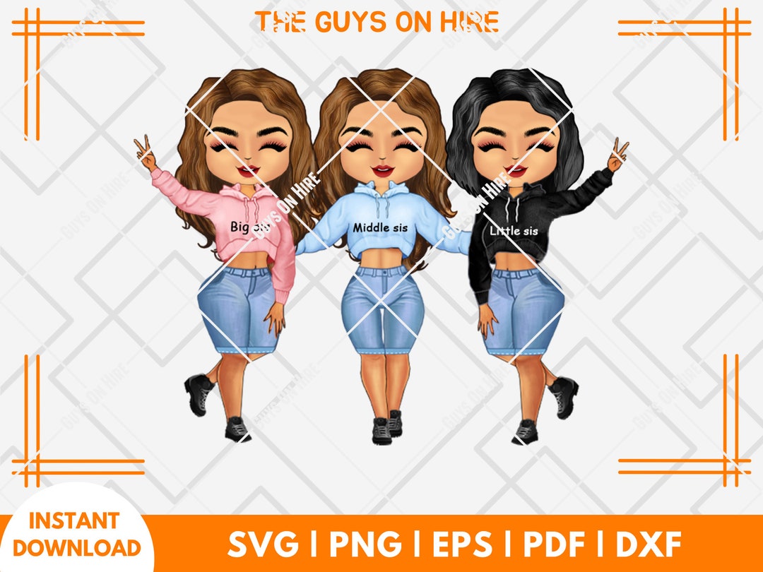 Hermana mayor svg hermana pequeña svg hermana mayor - Etsy México