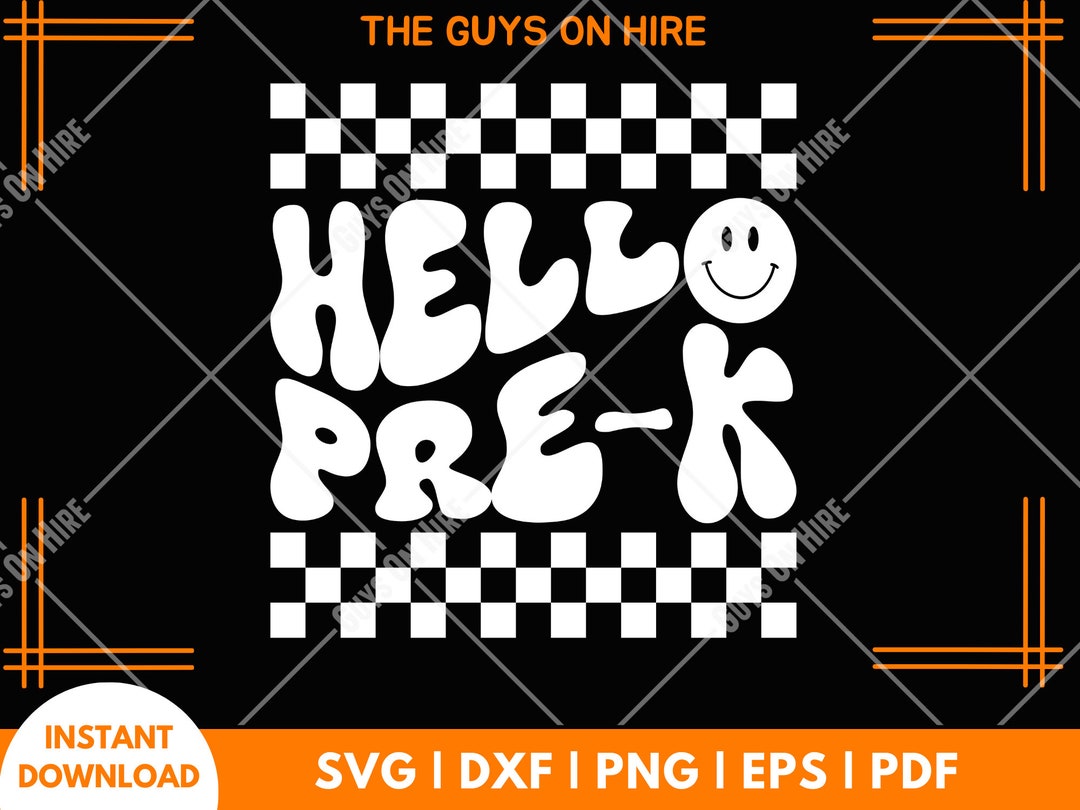Hello Pre K SVG, Hello Pre-k PNG, SVG Files Instant Download, Cricut ...