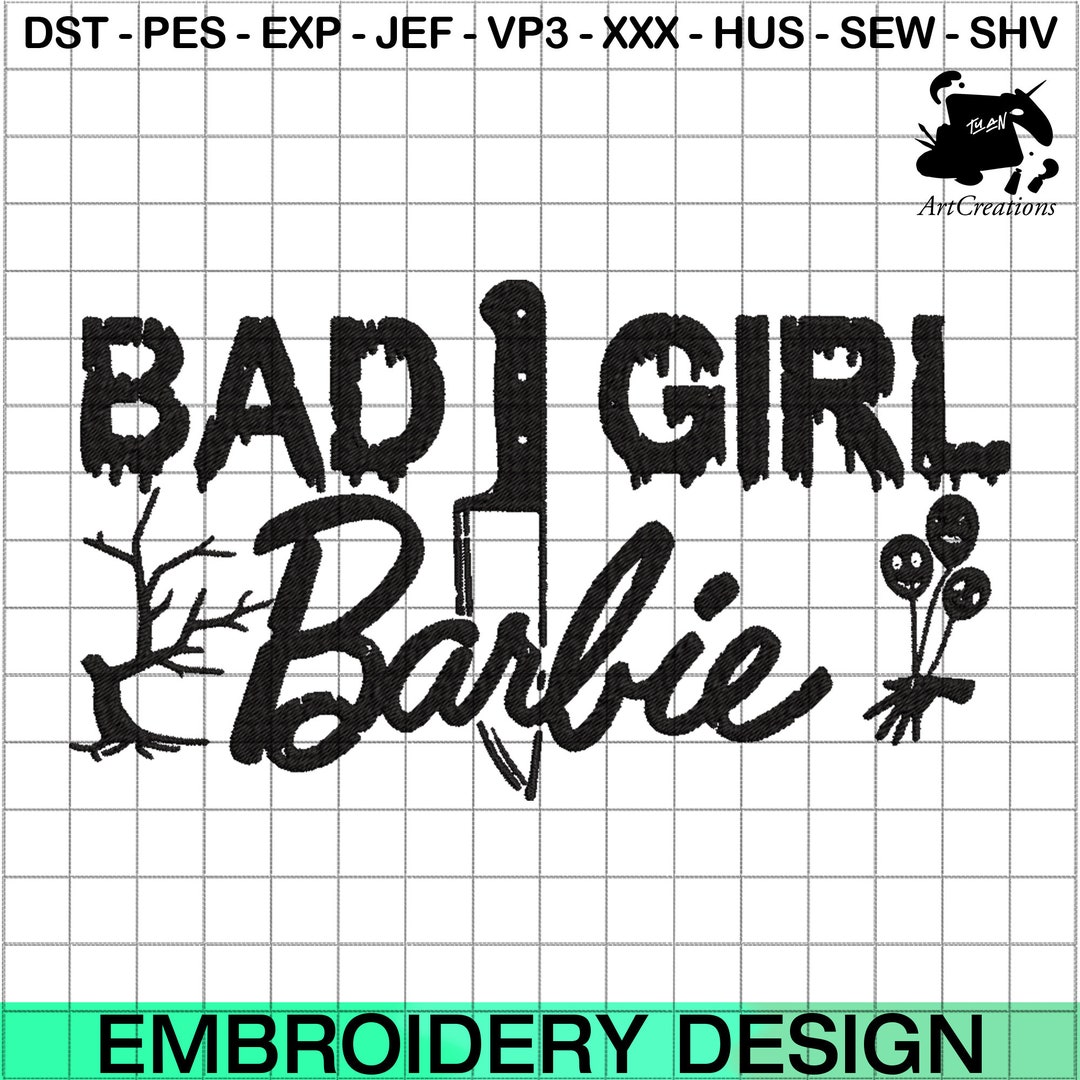 Halloween Bad Girl Embroidery Designs Halloween Girl Machine Embroidery ...