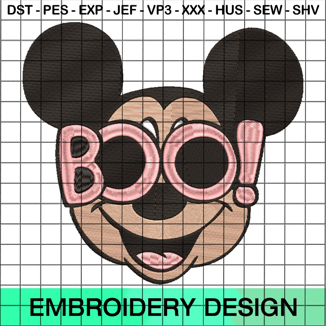 Mouse Boo Halloween Embroidery Designs Halloween Costume - Etsy