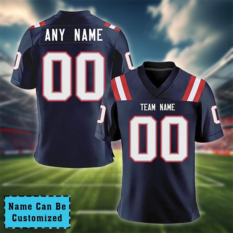 Custom Football Jersey With Name & Number | Personalized Team Sport ...