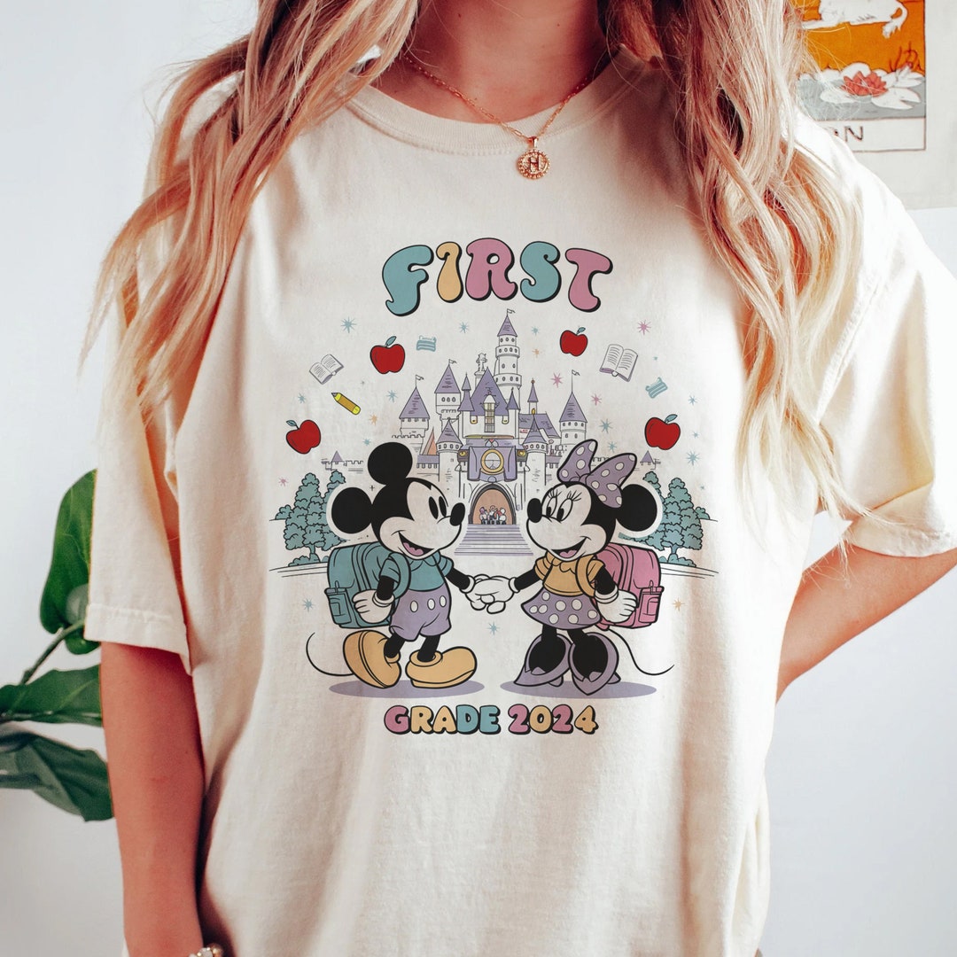 Camisa de primer grado de Mickey y sus amigos, camisa de regreso a la ...