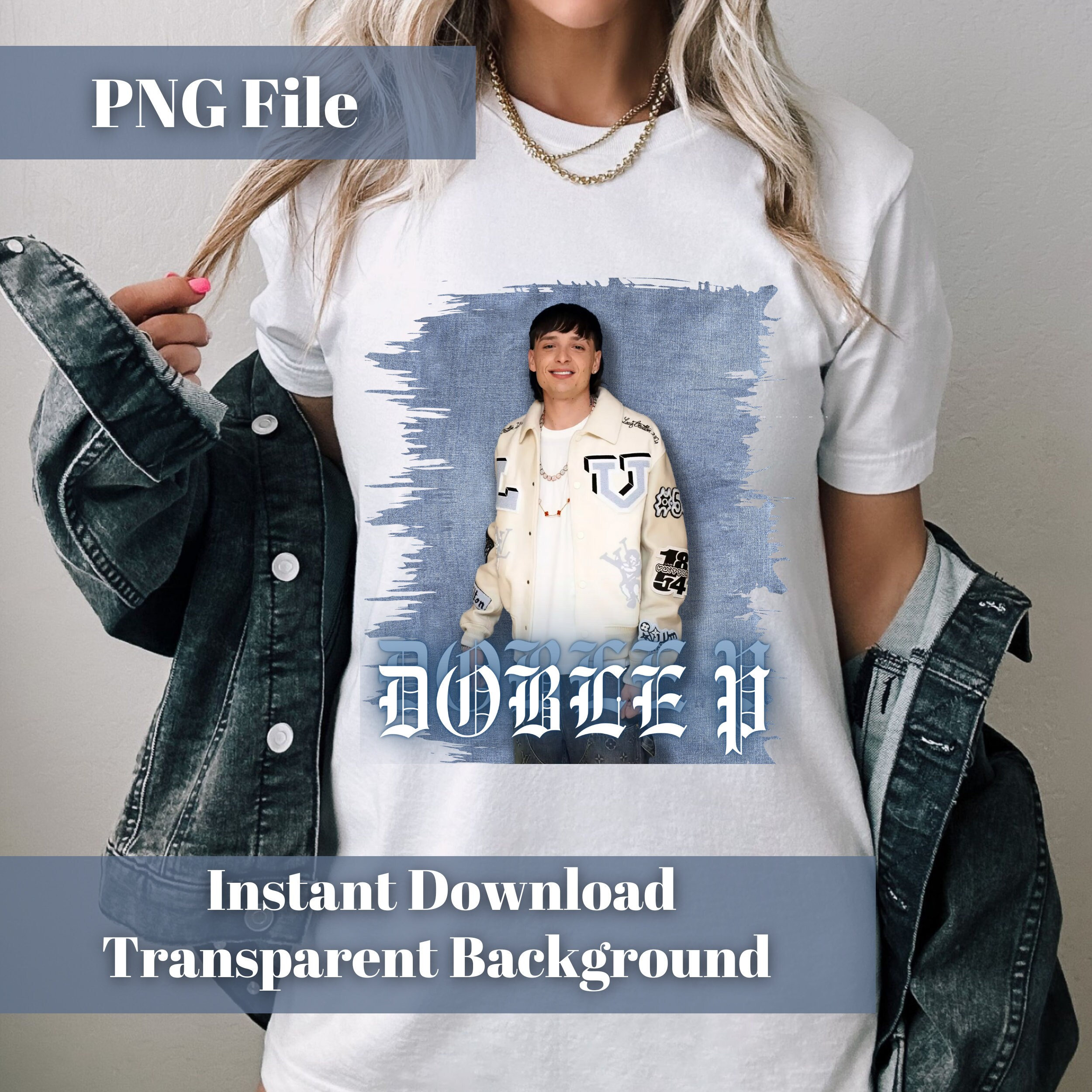Peso Pluma PNG, DOBLE P Tour PNG, Peso Pluma Tshirt Digital Download ...