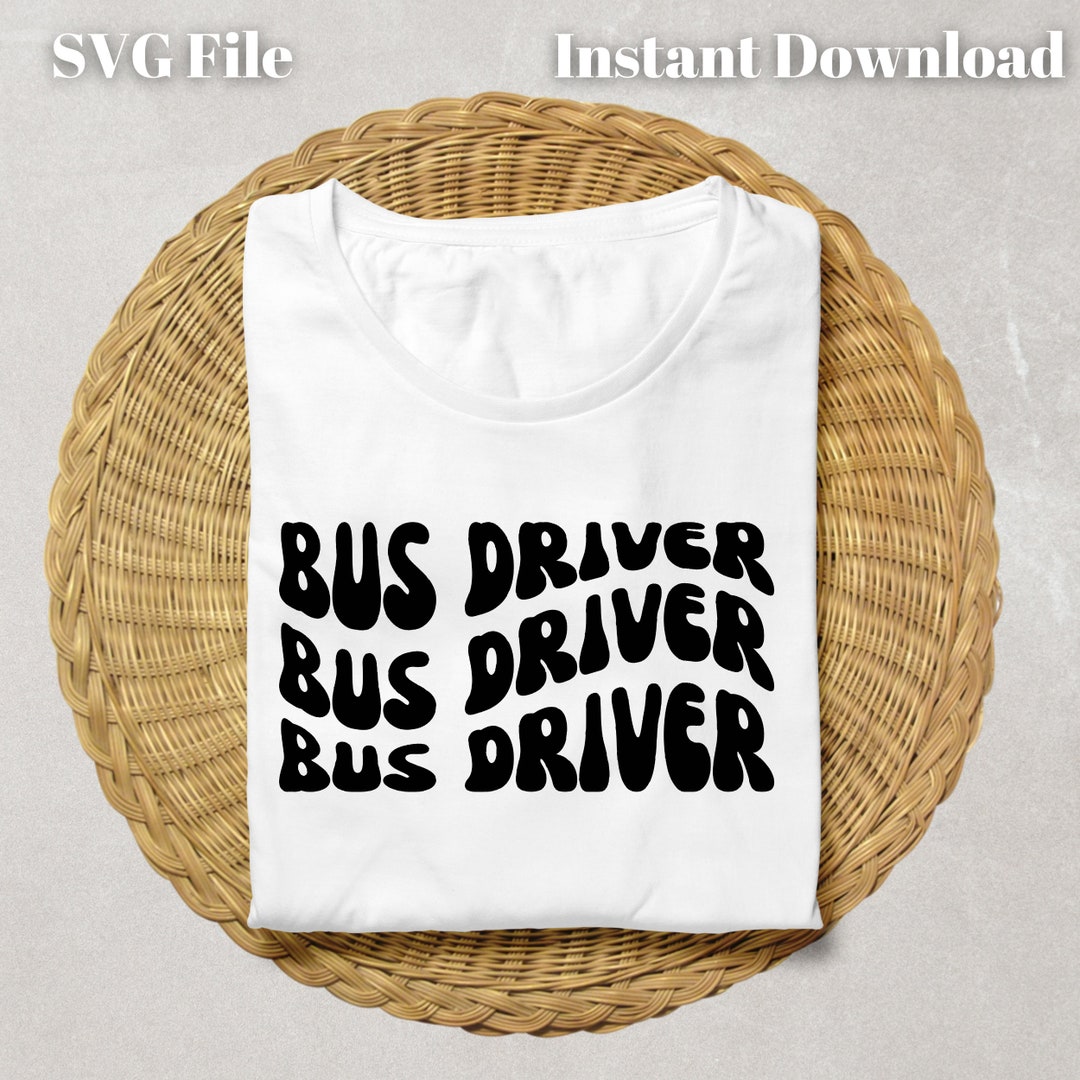 Groovy School Bus Driver SVG File, Bus Driver Appreciation Gift, Groovy ...