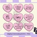 Dental Conversation Hearts Pastel Pink|svg| PNG | Dental| Dentist |rdh ...