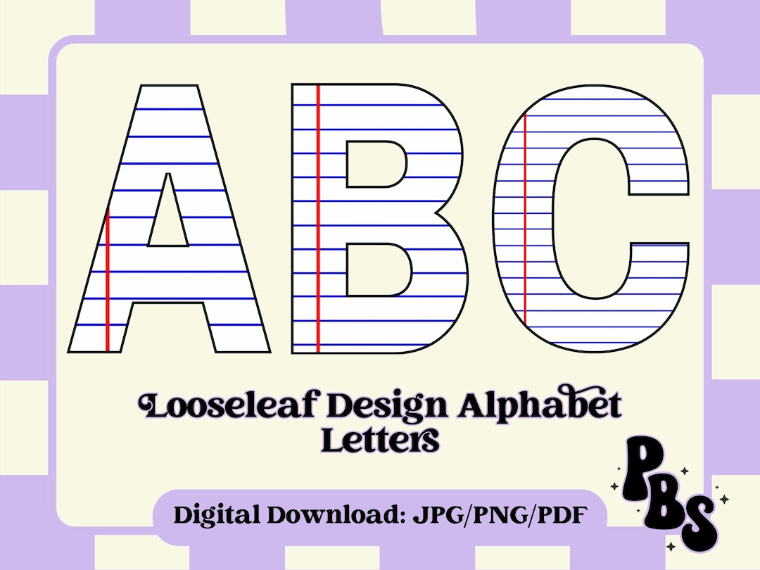 Alphabet Letters: Loose Leaf Bulletin Board Letters| Teachers |digital ...