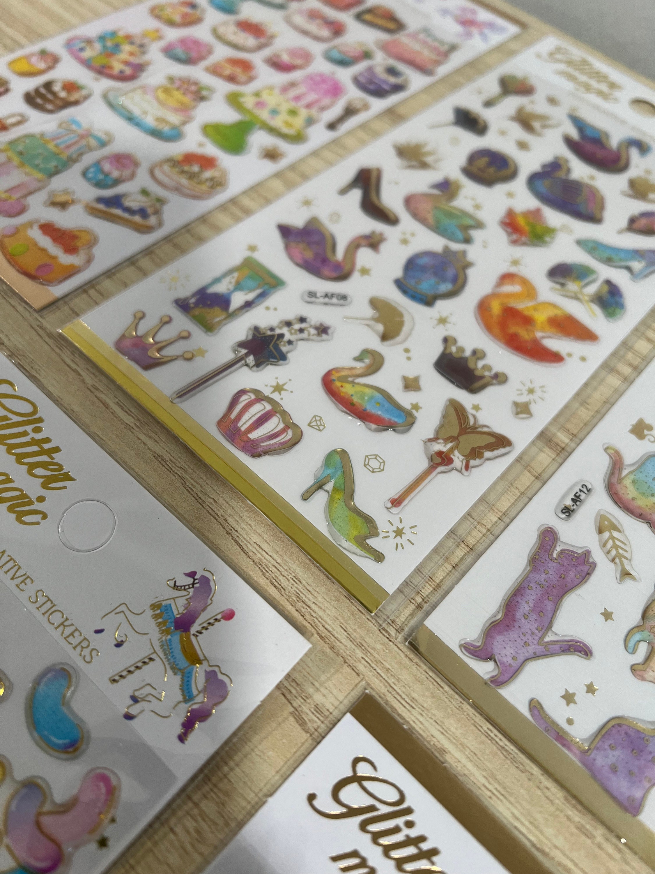 Random Mystery 3D Sticker Sheets: Assorted Styles, Bubble Stickers for ...