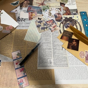 35+ Items: Cottagecore/vintage Style Penpal Kit, Stationary Writing Kit ...