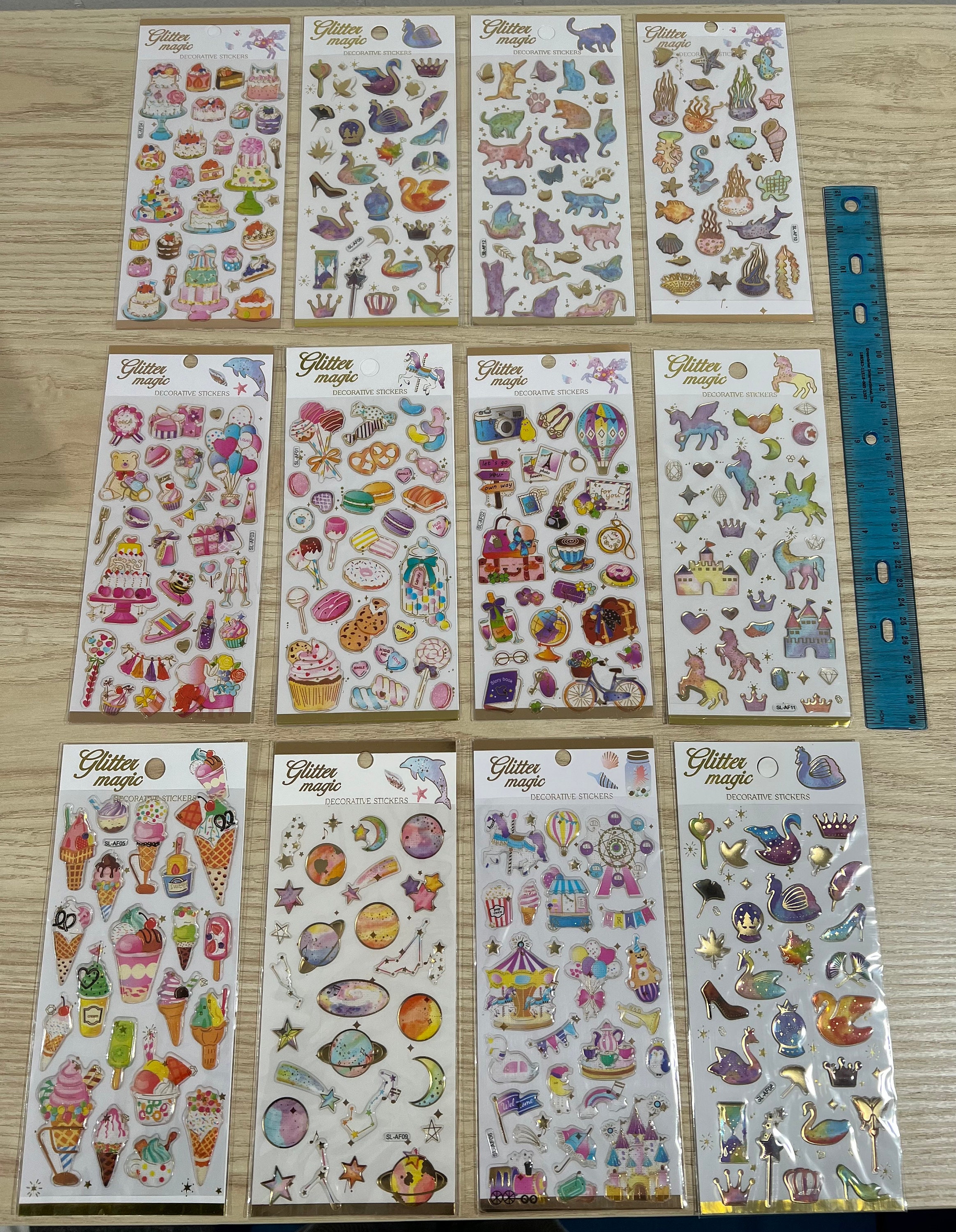 Random Mystery 3D Sticker Sheets: Assorted Styles, Puffy Bubble ...