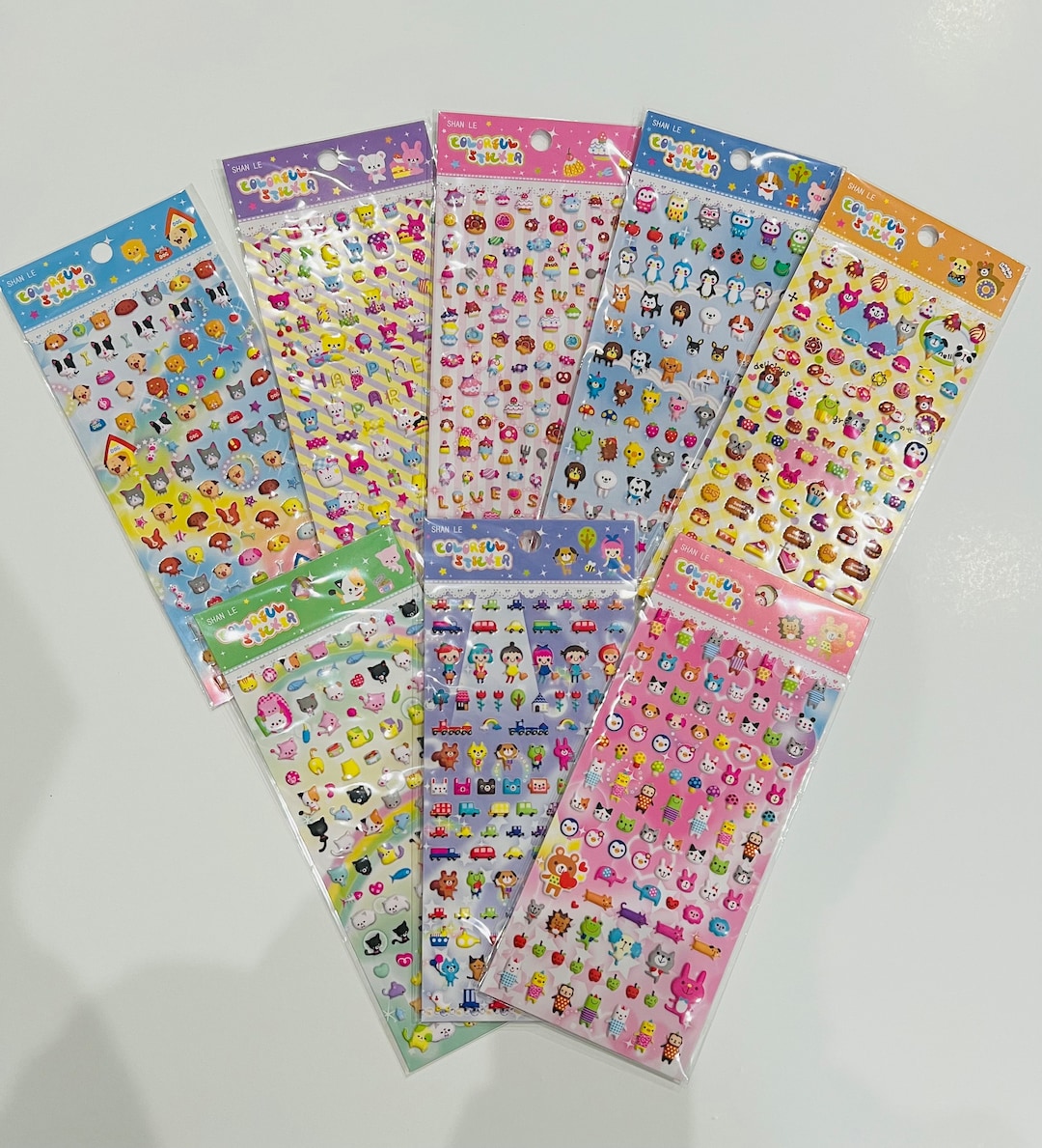 Random Mystery 3D Sticker Sheets: Assorted Styles, Puffy Bubble ...