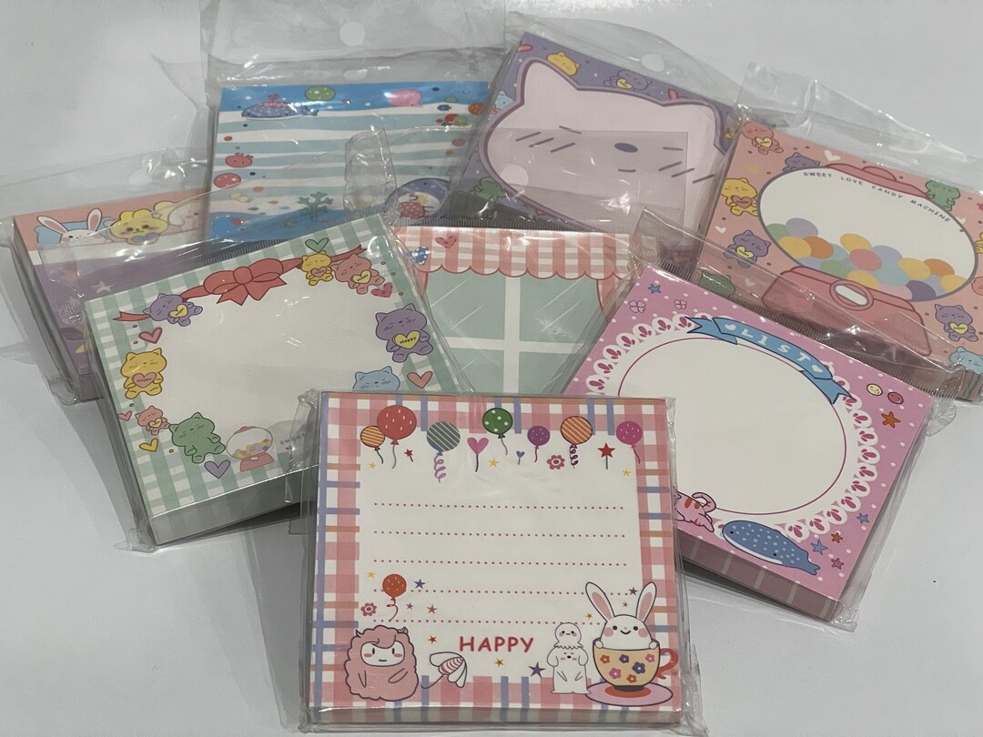 Kawaii Memo Notepad for Planning, Writing, List Making and to Do Lists ...