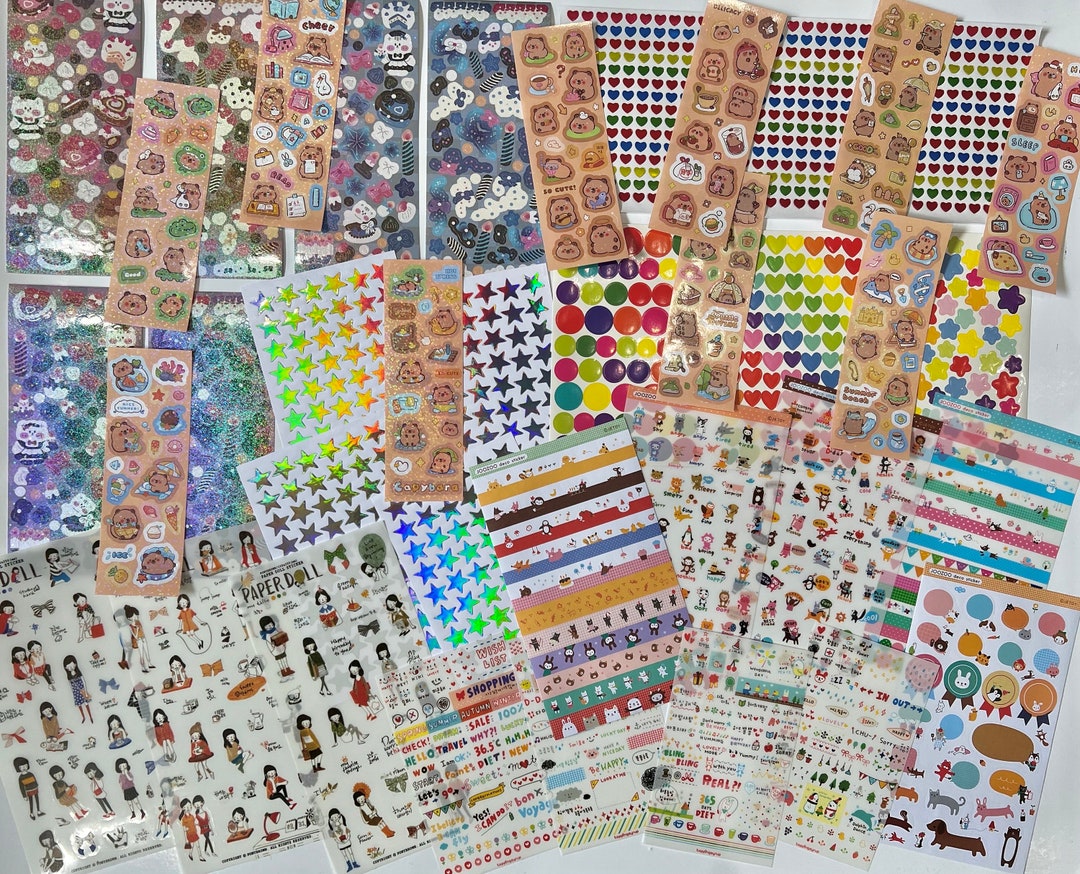 Random Sticker Sheets Grab Bag: Random Kawaii Sticker Sheet Grab Bag ...