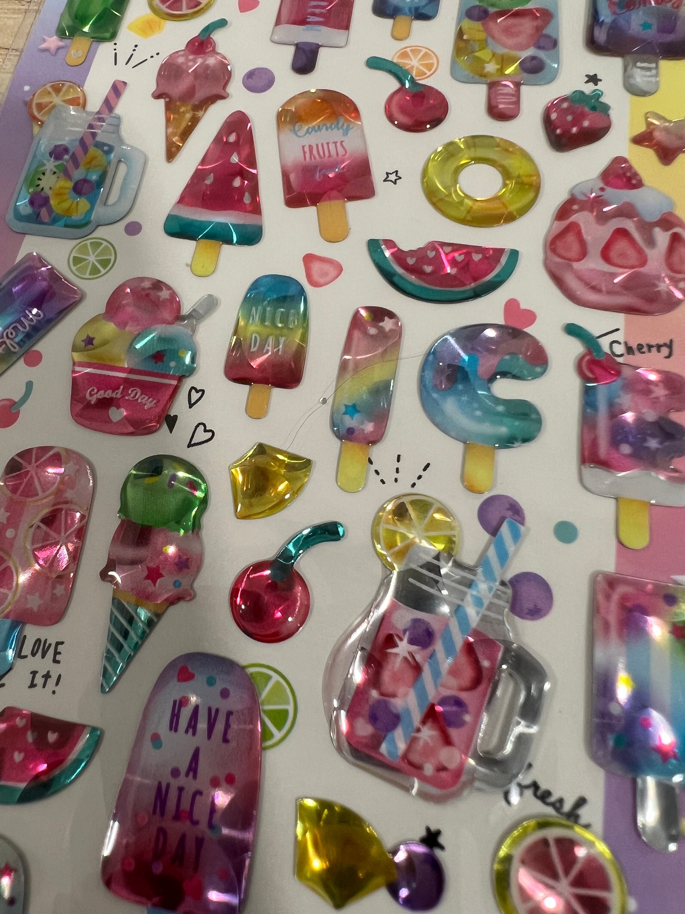 Random Mystery 3D Sticker Sheets: Assorted Styles, Puffy Bubble ...