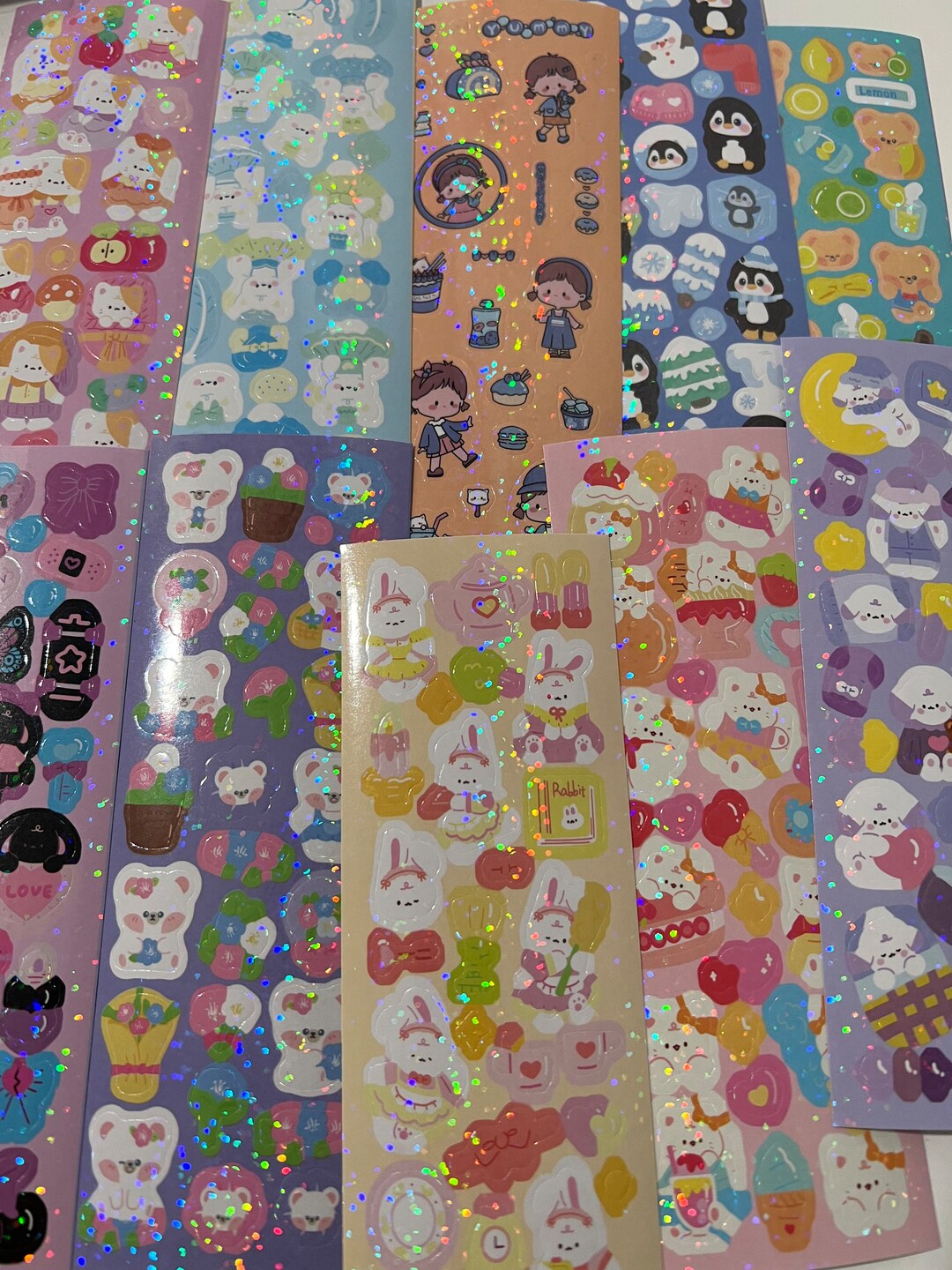Random Kawaii Sticker Grab Bag | Kawaii Scrapbook Junk Journaling: 10 ...