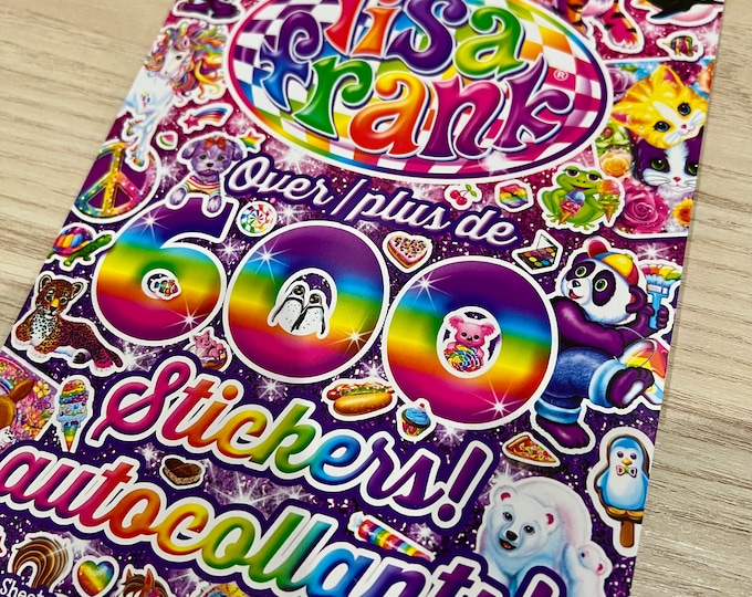 600 Lisa Frank Sticker Book: 5 Sheet Sticker Book With Colorful, Shiny ...