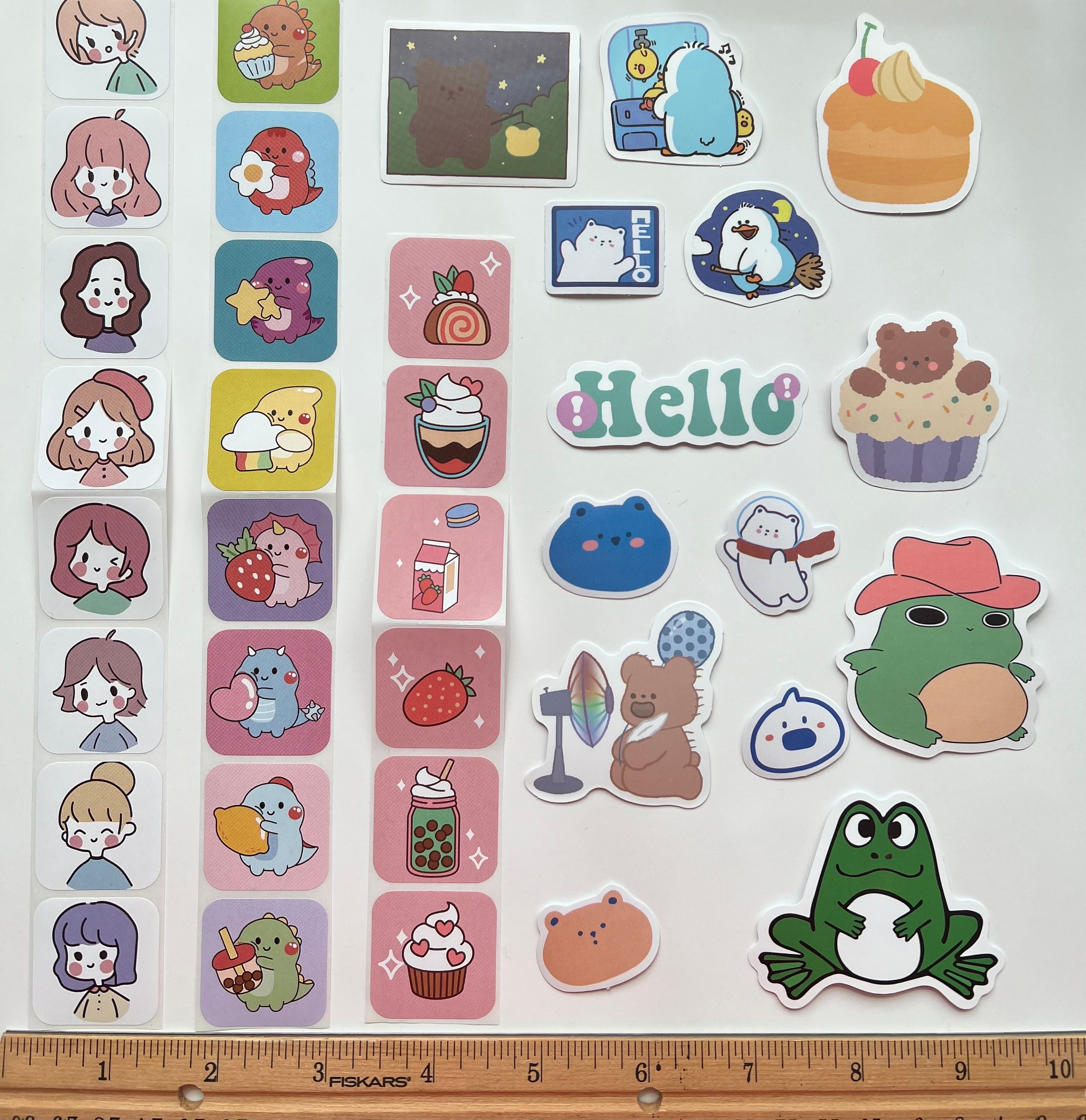35 Random Kawaii Sticker Grab Bag Kawaii Scrapbook Junk - Etsy