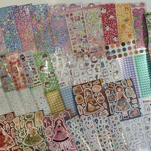 Random Sticker Sheets Grab Bag: Random Kawaii Sticker Sheet Grab Bag ...