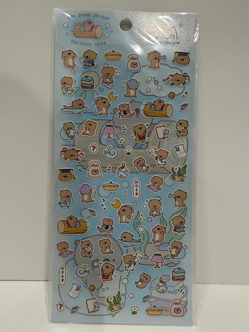 Cute Character Sticker Sheets: Kawaii Sticker Sheets of Capybara, Pig ...