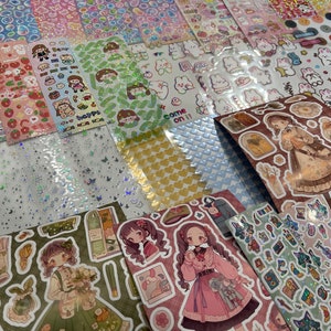 Random Sticker Sheets Grab Bag: Random Kawaii Sticker Sheet Grab Bag ...