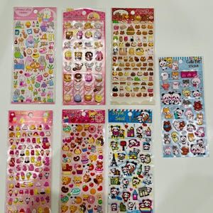 Random Mystery 3D Sticker Sheets: Assorted Styles, Puffy Bubble ...
