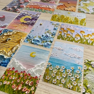 Postcards: Floral, Sun, Moon, Stars Sky Theme - Etsy