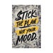 Stick to the Plan Never the Mood Premium Canvas Artwork Home Wall Decor ...