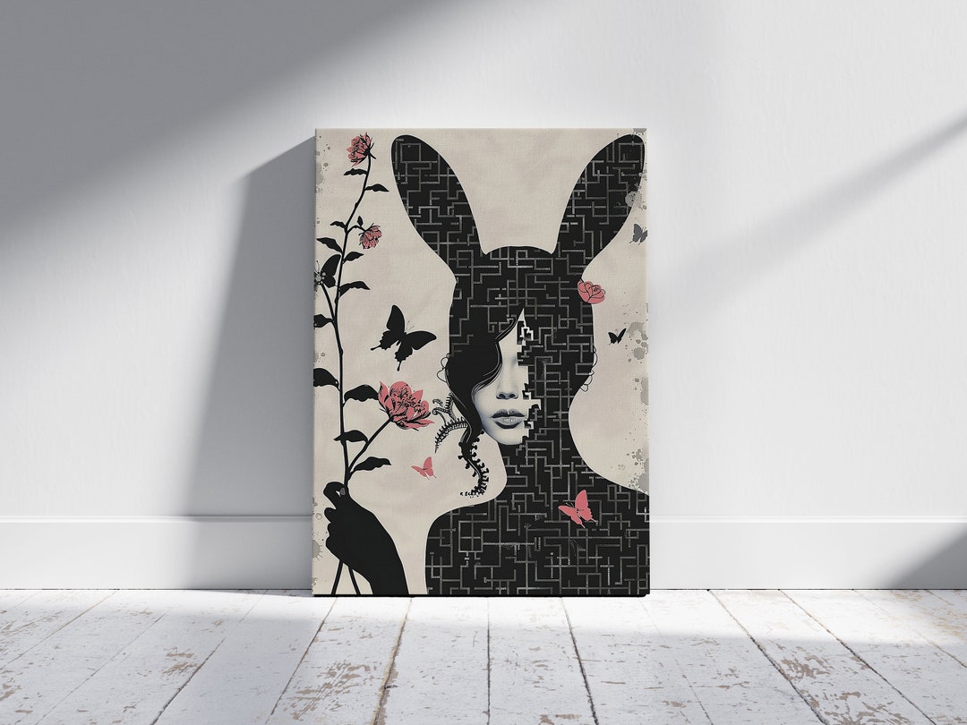 Lady Labyrinth Premium Canvas Print Home Wall Decor - Etsy