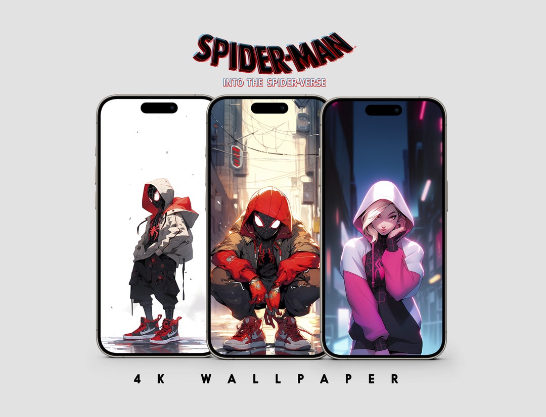 Spider-man: Into the Spider-verse 4K Lock Screen Wallpaper Bundle ...