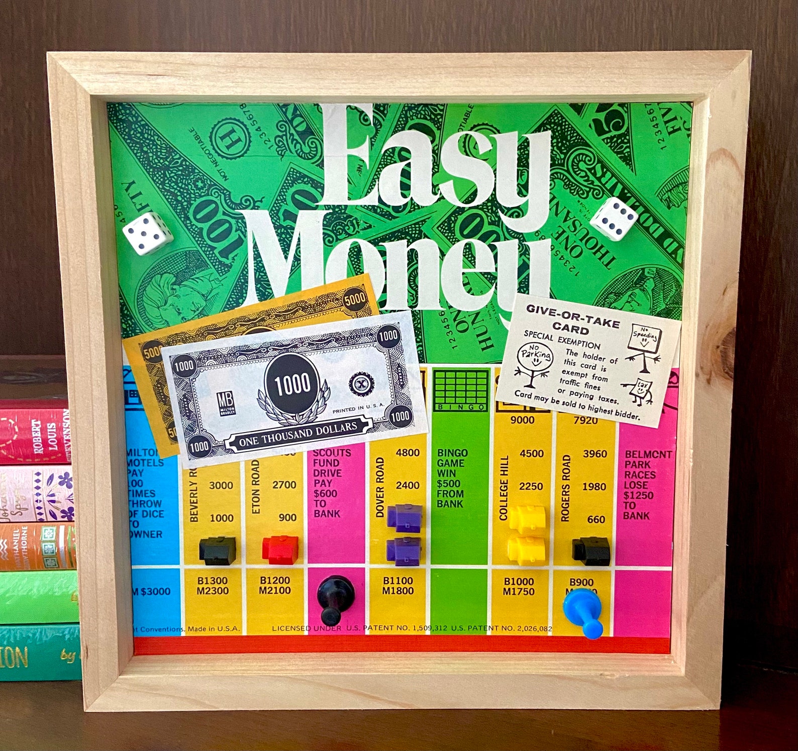 Vintage Board Game Display Plaque: 1972 Easy Money - Etsy