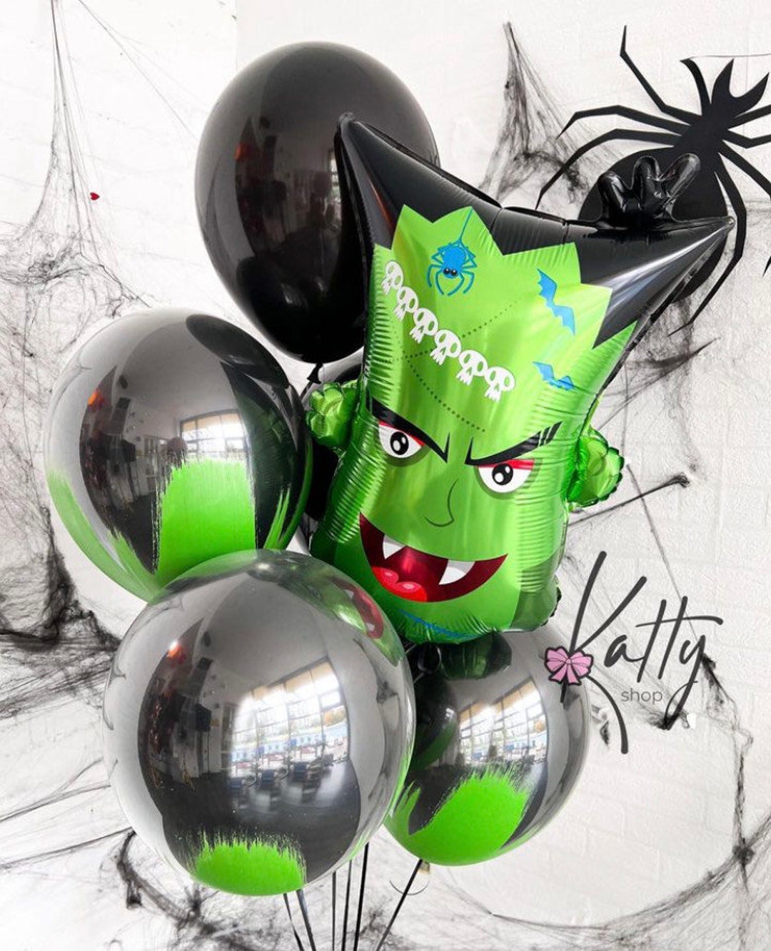 Monster Balloon Frankenstein Balloons Halloween Balloons Green ...