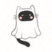 Digital PNG Cute Cat GHOSTS Download Sublimation Halloween Fall - Etsy