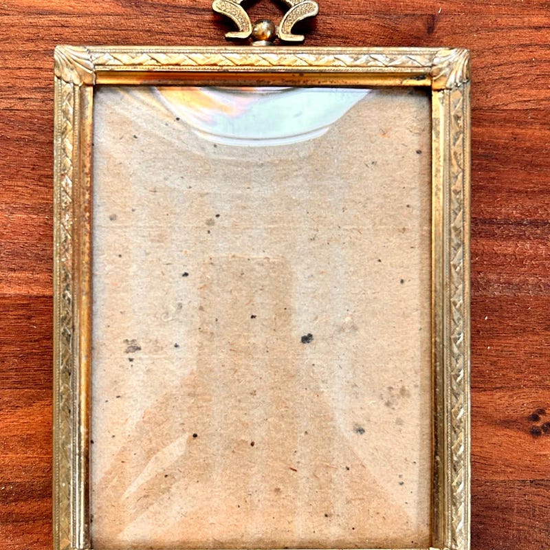 Brass Glass Frame - Etsy