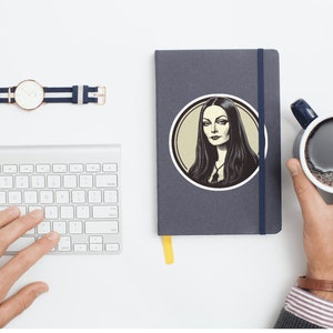 Classic Morticia Addams Sticker - Iconic Gothic Matriarch Decal - Etsy