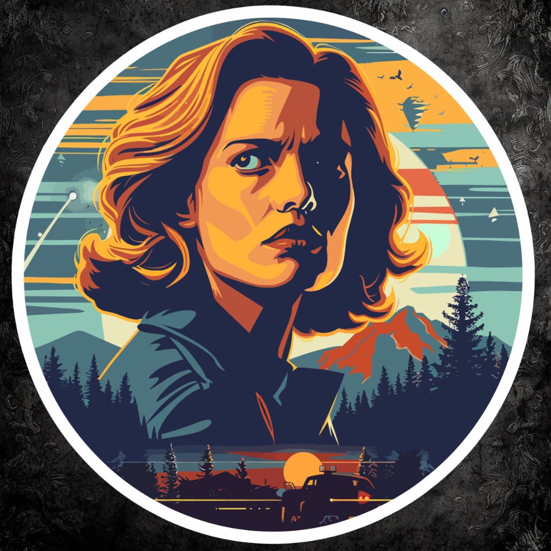 Dana Scully - the X-files Icon Sticker, Skeptical Scientist Design - Etsy